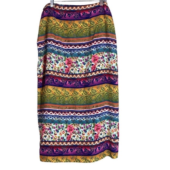 Campaign International Express | Skirts | Vintage Midi Wrap Skirt Sz 1 ...